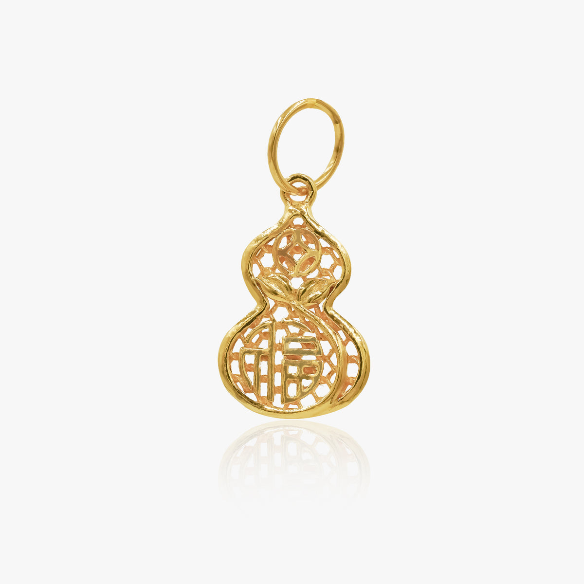 916 Gold Hulu Coin Pendant