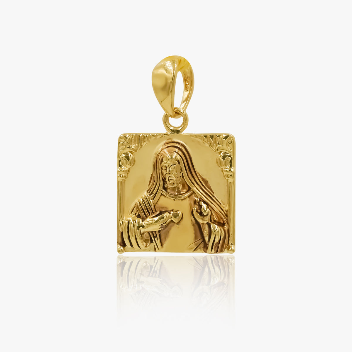 916 Gold Messenger Pendant
