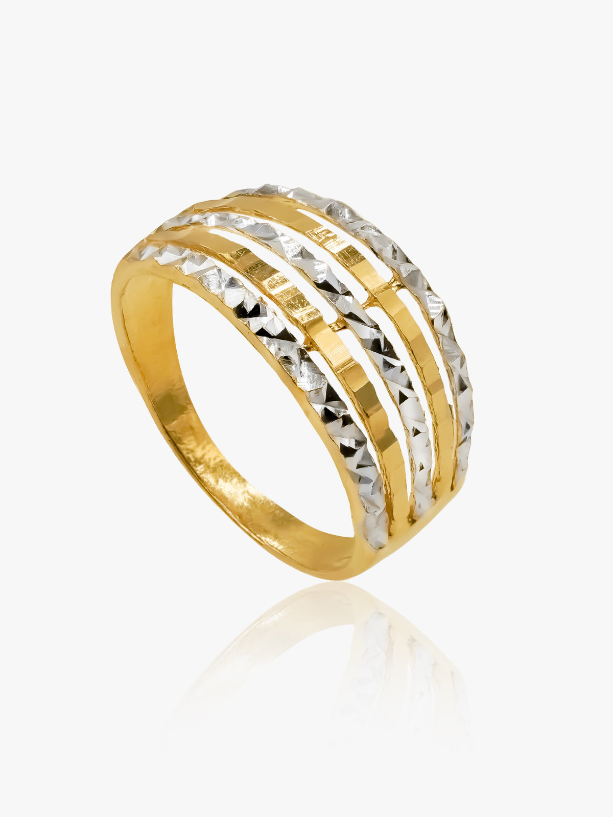 916 Gold Scratch Ring