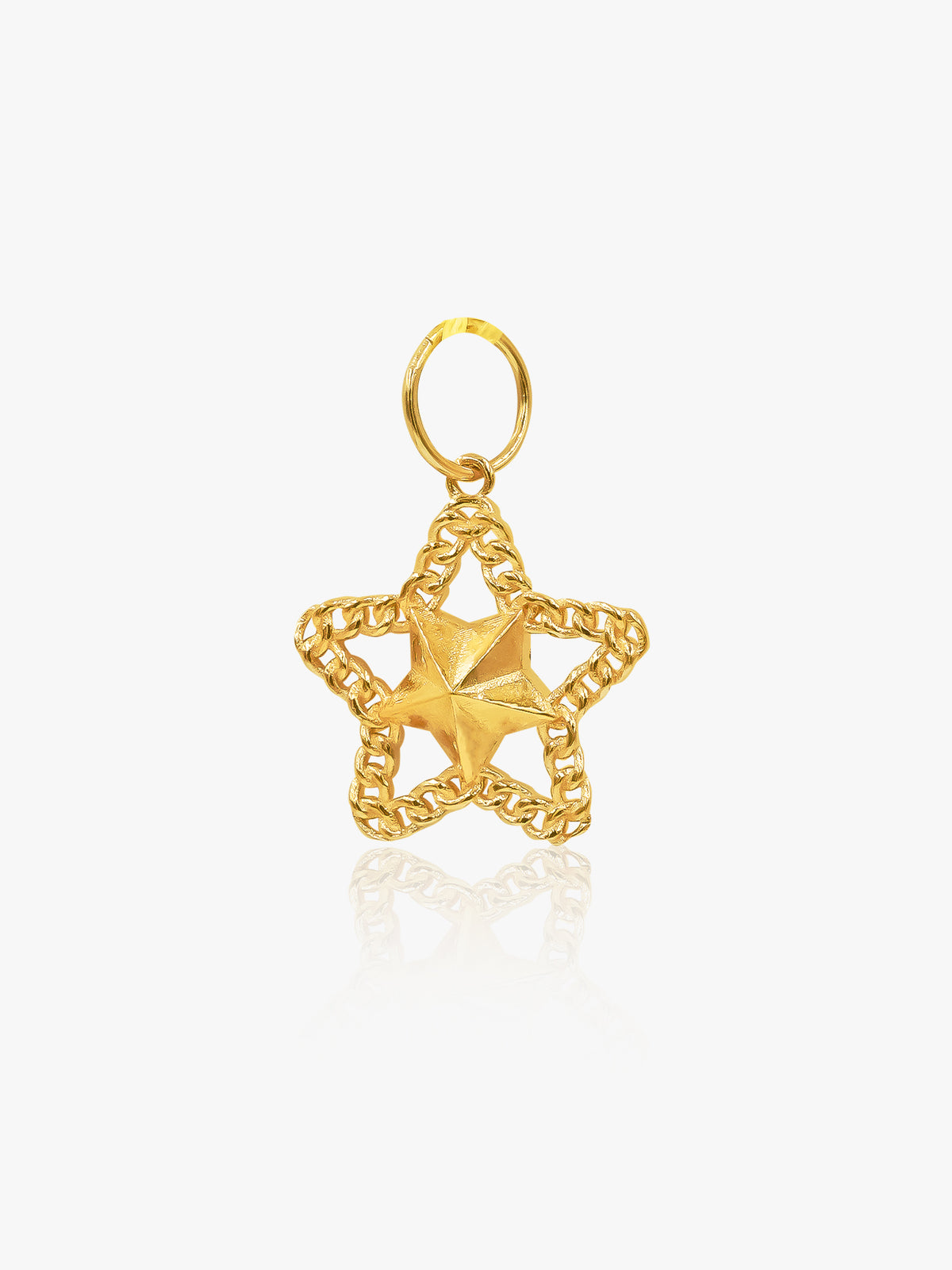 916 Gold Star Chain Pendant