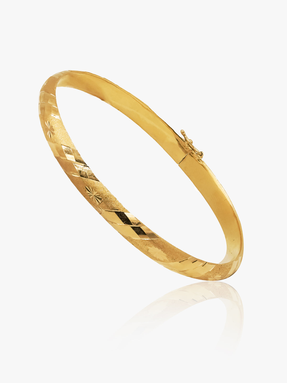 916 Gold Stellar Bangle