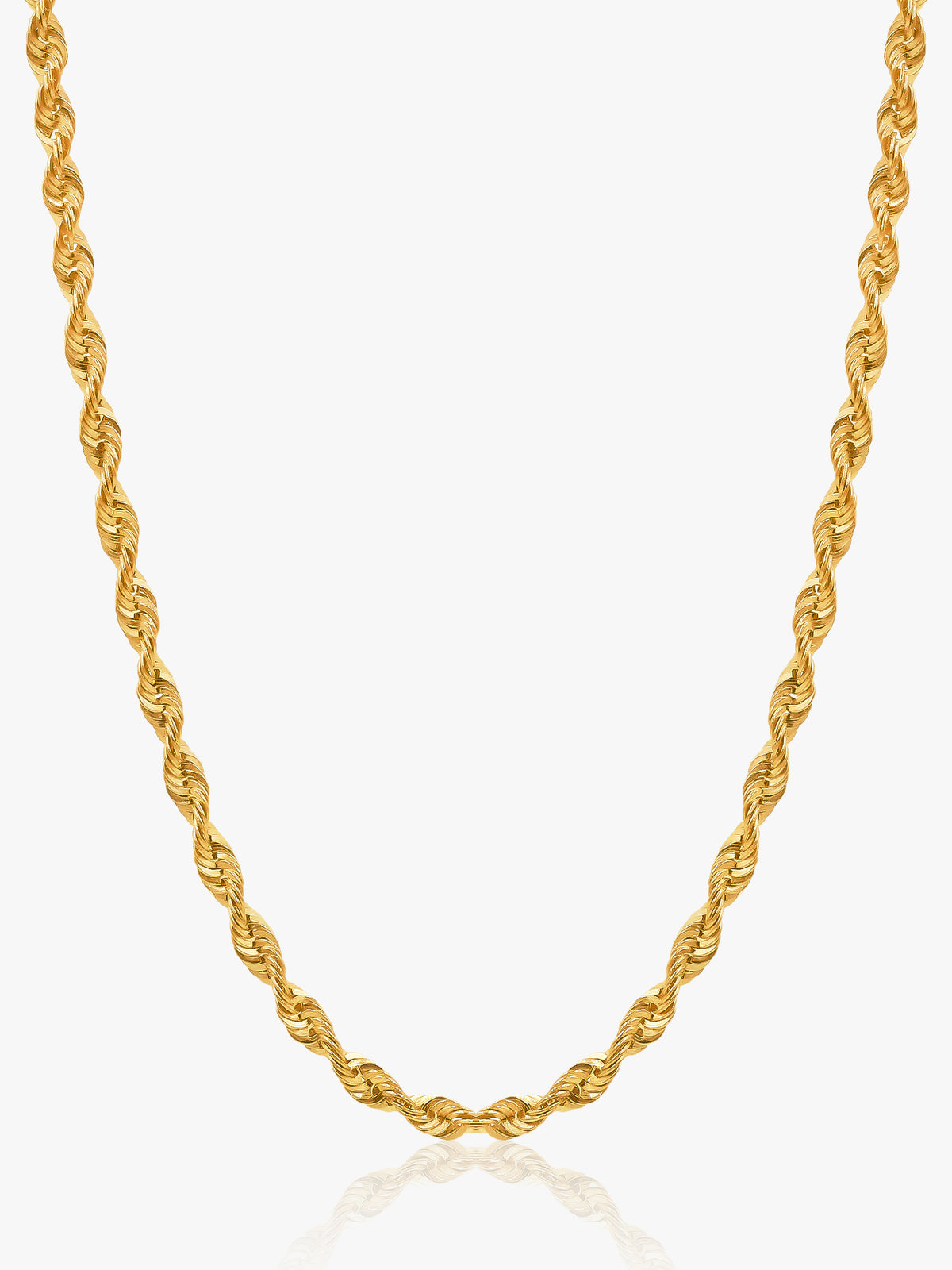 916 Gold Hollow Rope Chain (Diamond Cut) 2.8mm series