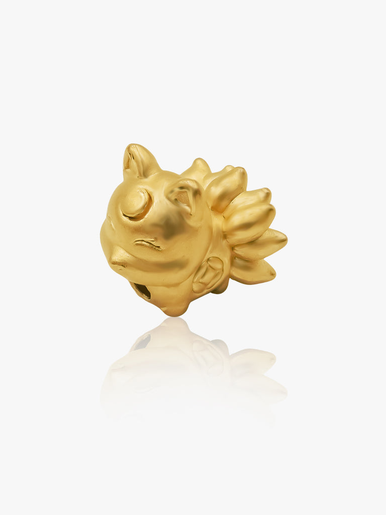 999 Gold Fox Charm